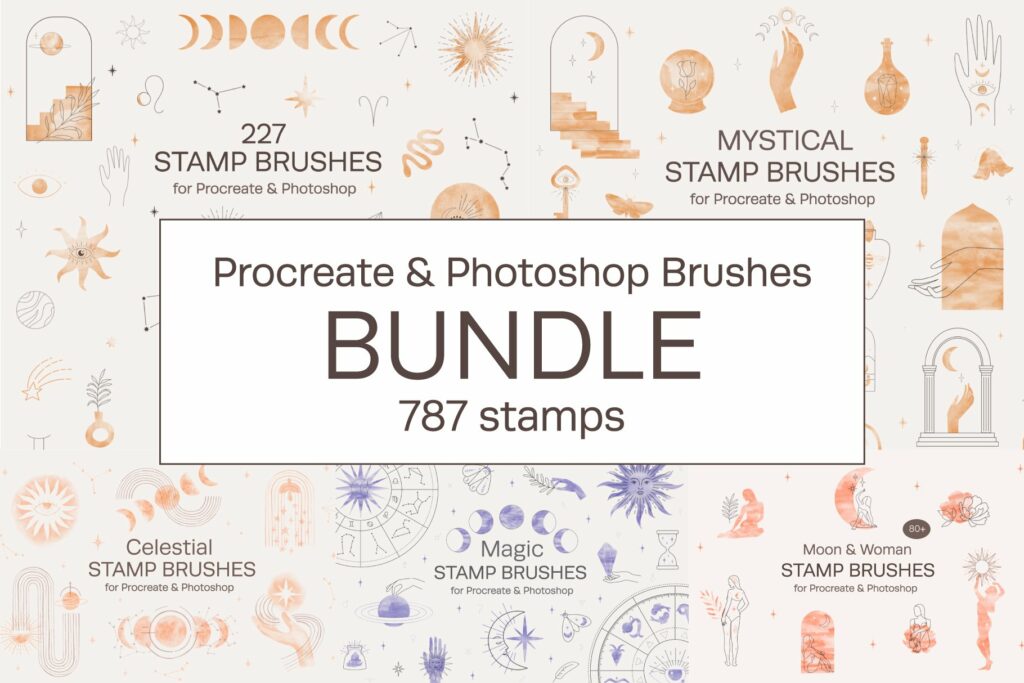 Procreate & Photoshop Brushes Bundle – MasterBundles