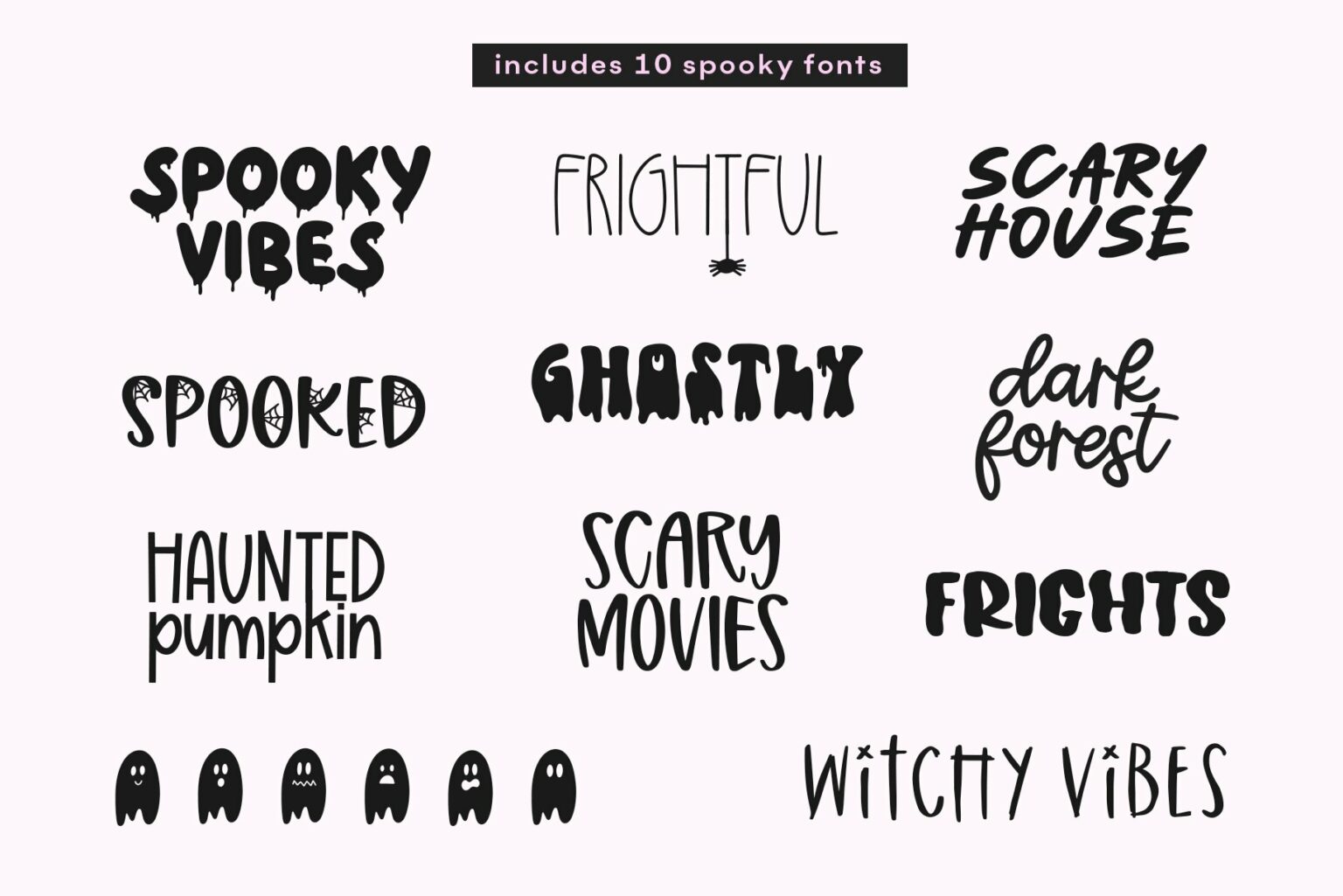 Halloween Font Bundle | Spooky Fonts – MasterBundles