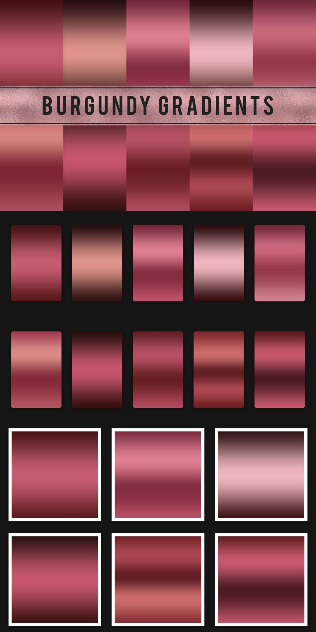 Burgundy Gradients – MasterBundles