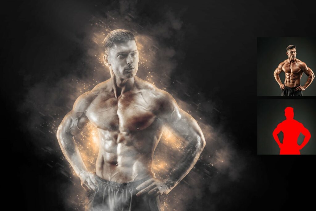 Burn Spark Effect Photoshop Action – MasterBundles