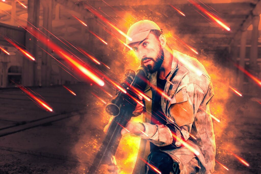 Burn Spark Effect Photoshop Action – MasterBundles