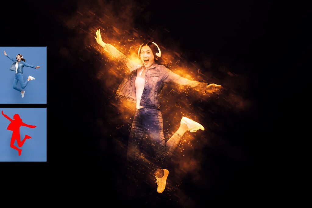 Burn Spark Effect Photoshop Action – MasterBundles