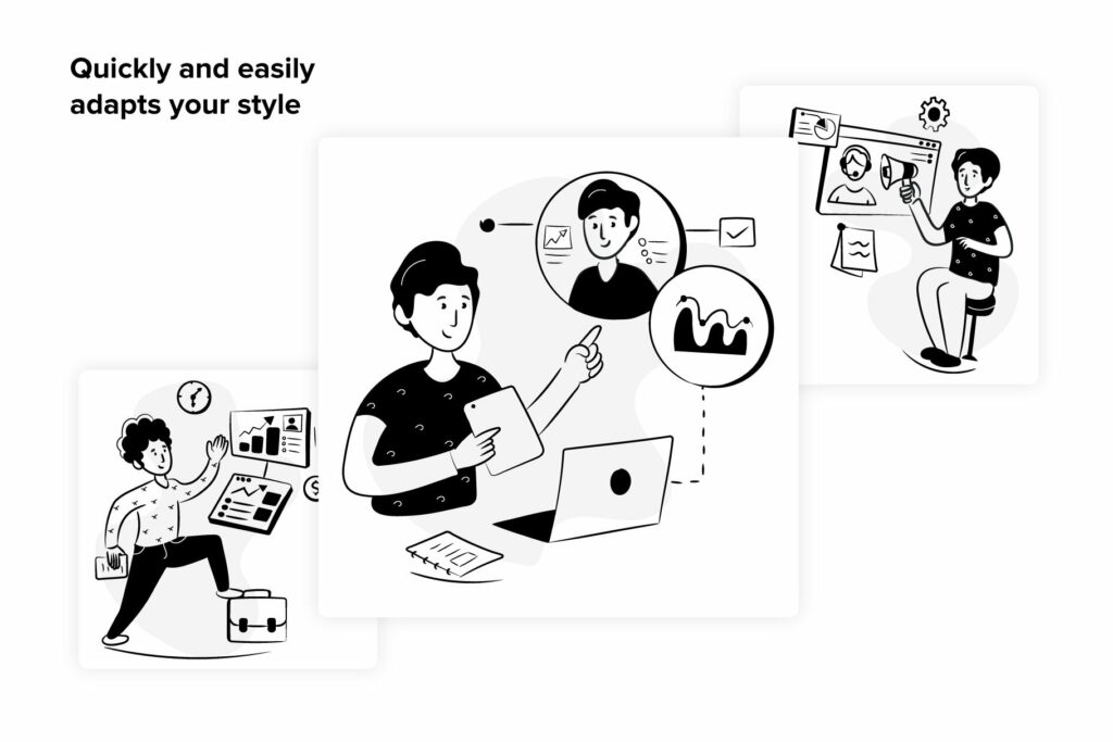 79 Hand Drawn Business Illustrations – MasterBundles