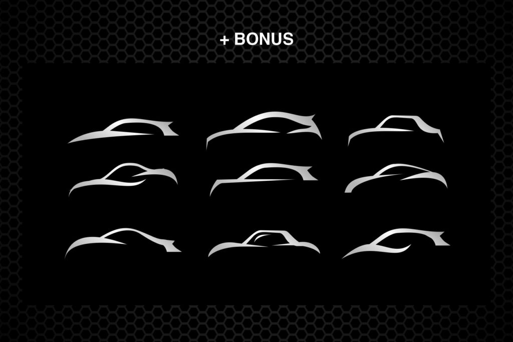 Car Line Shapes for Logos – MasterBundles