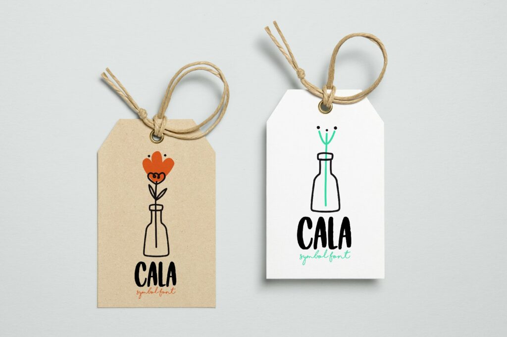 Cala dingbat font-floral elements – MasterBundles