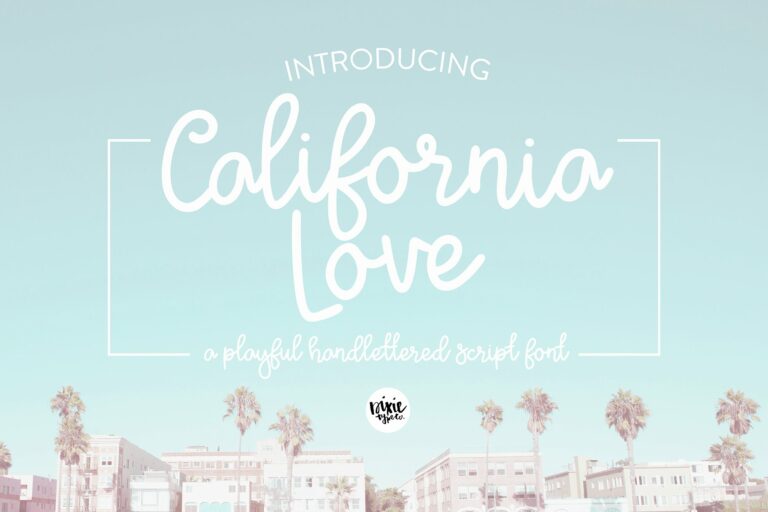 California Love Script Font – MasterBundles