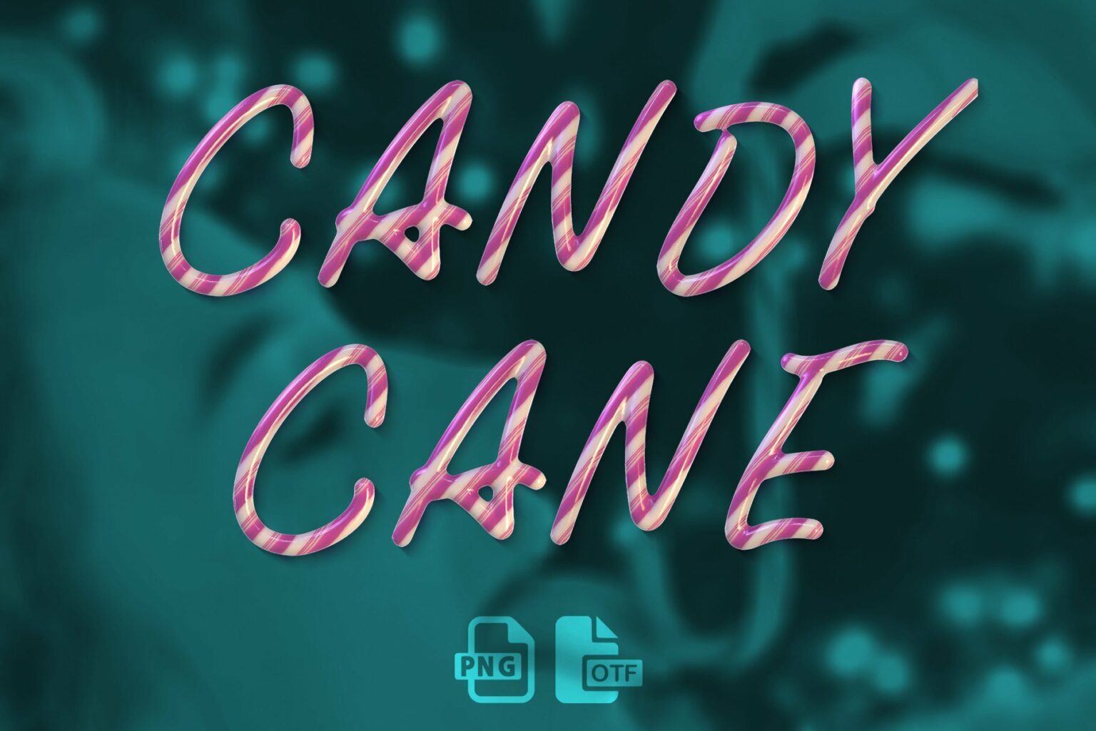 Candy Cane Opentype Font & PNGs – MasterBundles