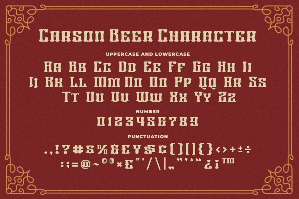 Carson Beer an Old Fashioned Font – MasterBundles