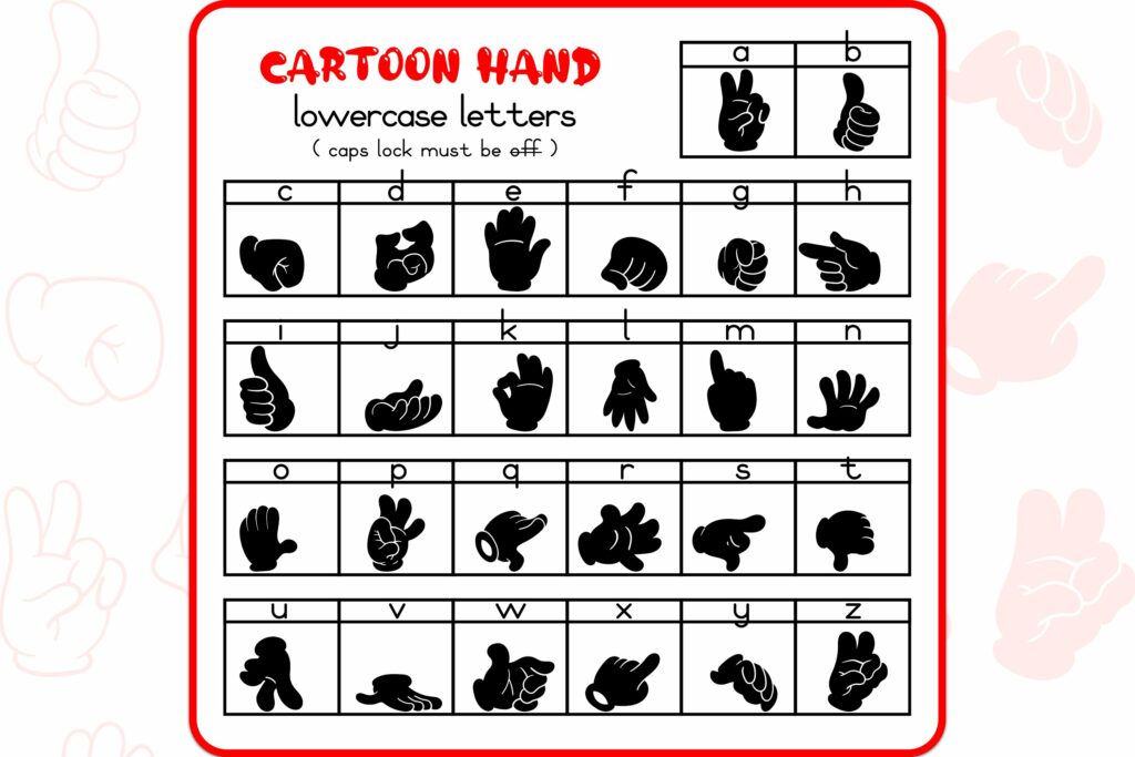 Cartoon Hand Doodles - Dingbats Font – MasterBundles
