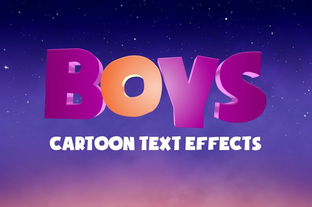 Cartoon Text Effects – MasterBundles