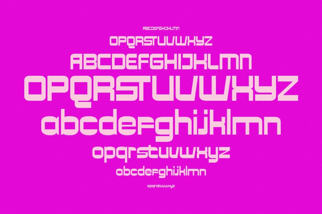 Astro Voyager Futuristic Typeface – MasterBundles