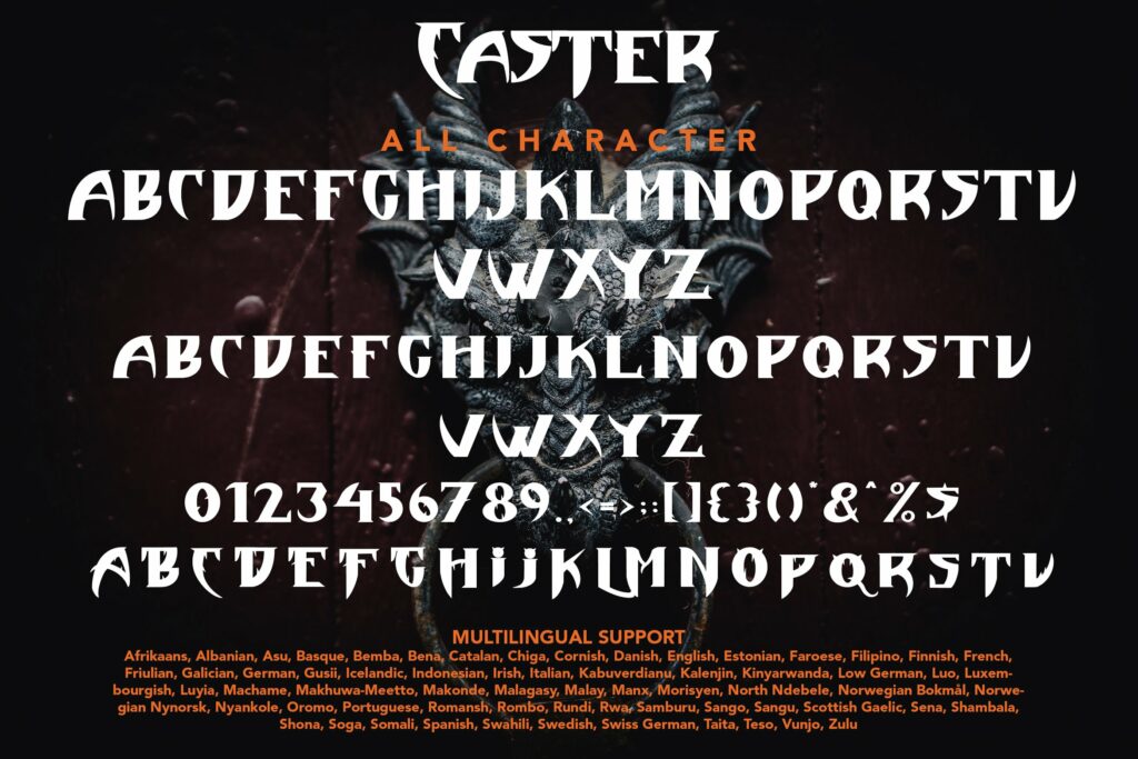Caster - Display Type Font – MasterBundles