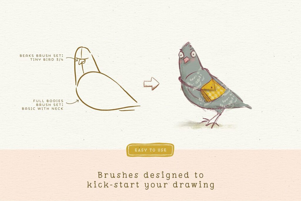Procreate Bird Drawing Toolkit – MasterBundles