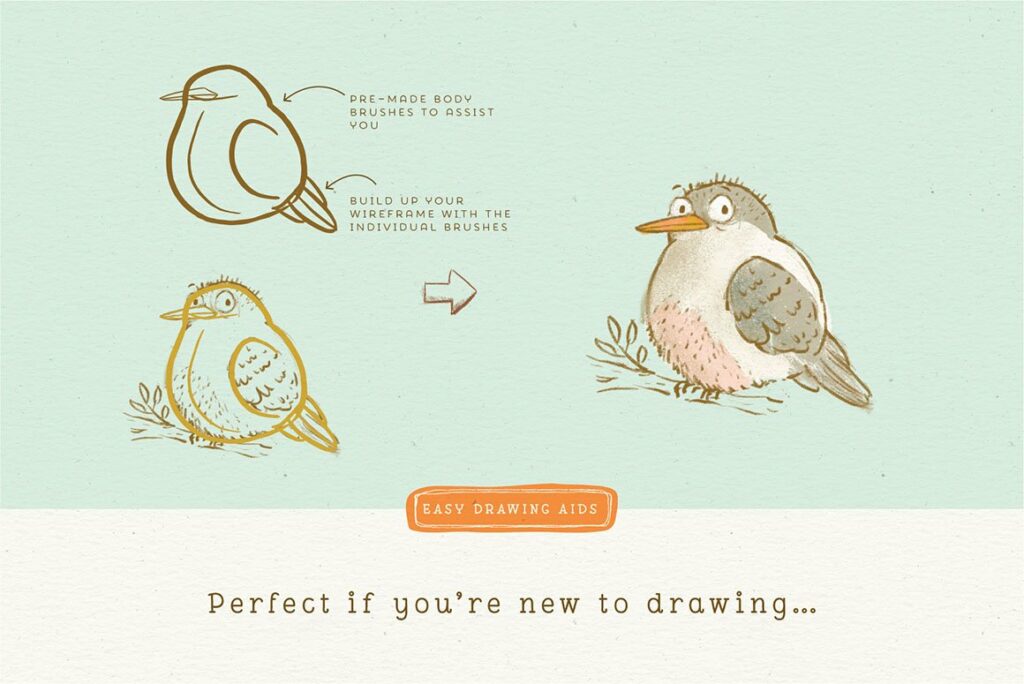 Procreate Bird Drawing Toolkit – MasterBundles