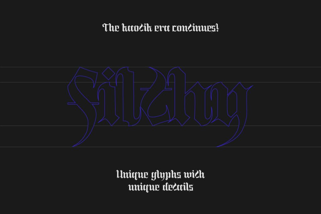 KT Cement - Experimental Blackletter – MasterBundles