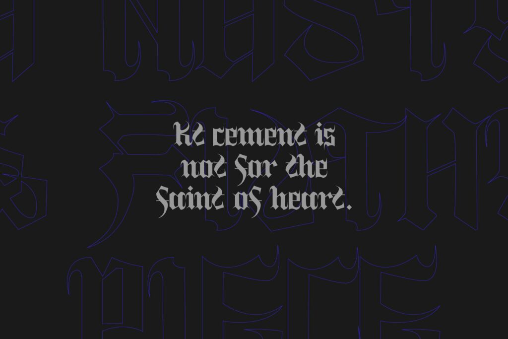 KT Cement - Experimental Blackletter – MasterBundles