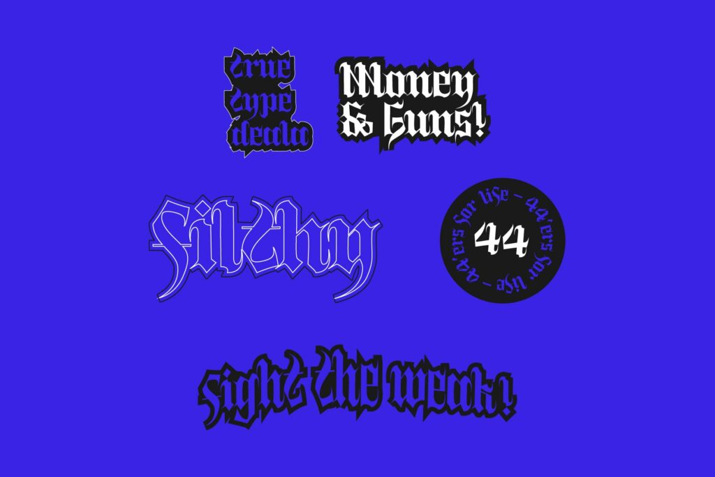 KT Cement - Experimental Blackletter – MasterBundles