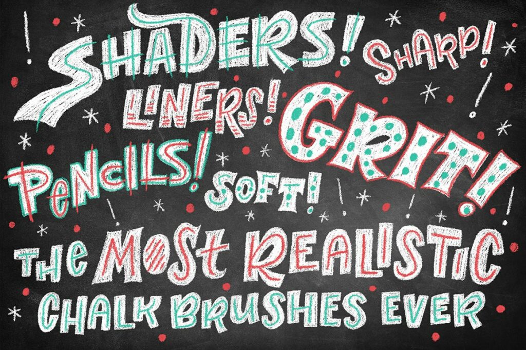 Realistic Photoshop Chalk Brushes! – MasterBundles