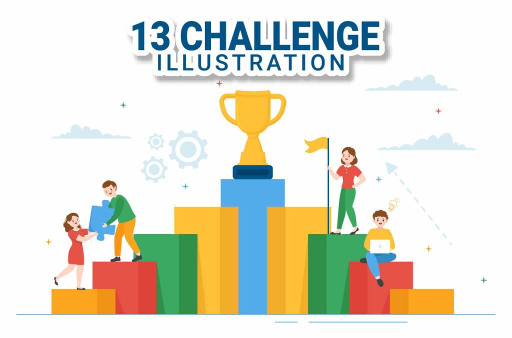 13 Challenge and Overcoming Obstacle Illustration - MasterBundles
