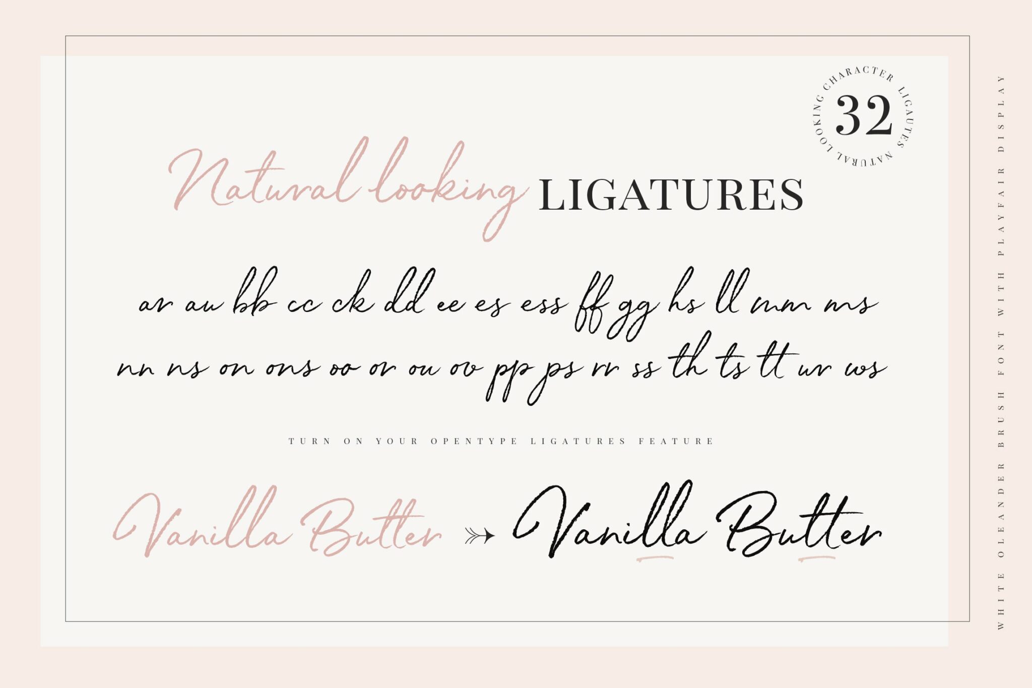 White Oleander Handwritten Font – MasterBundles