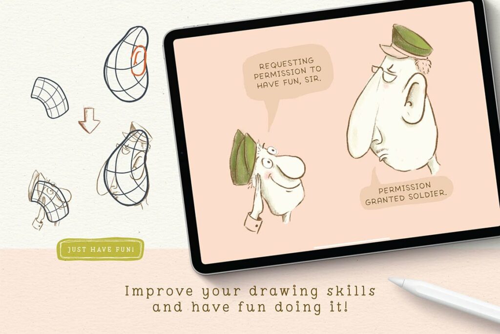 Procreate Character Drawing Toolkit – MasterBundles