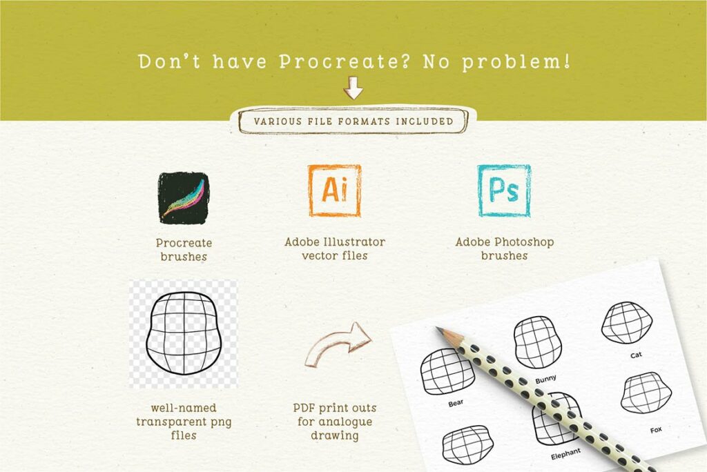 Procreate Character Drawing Toolkit – MasterBundles