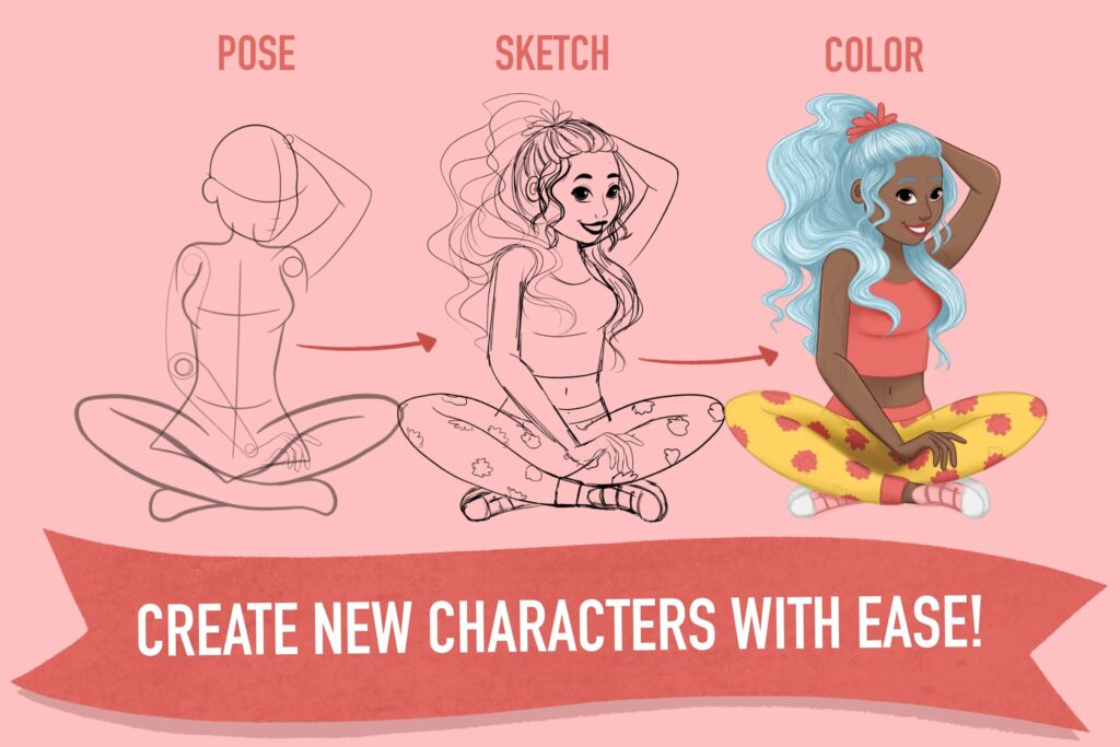 Character pose brush kit – MasterBundles
