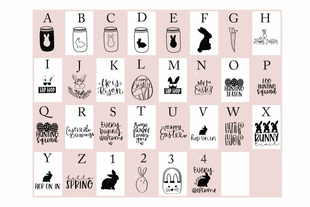 Easter Doodle Font | SVG Bundle – MasterBundles