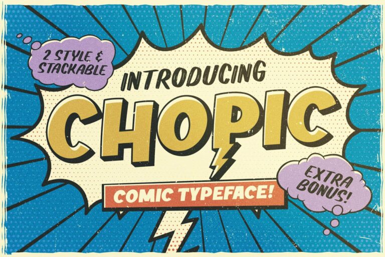 Chopic Typeface – MasterBundles