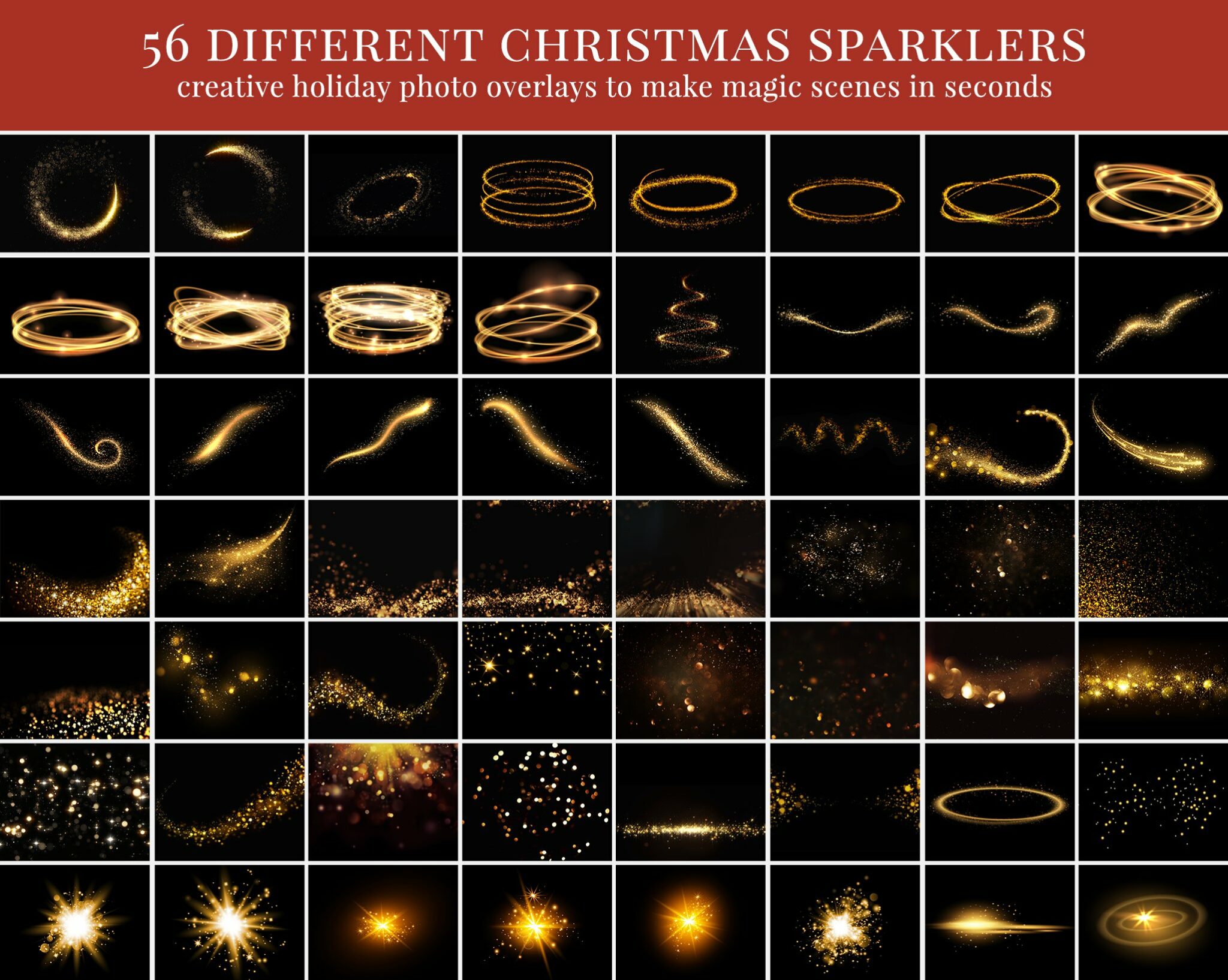 Christmas Magic photo overlays – MasterBundles