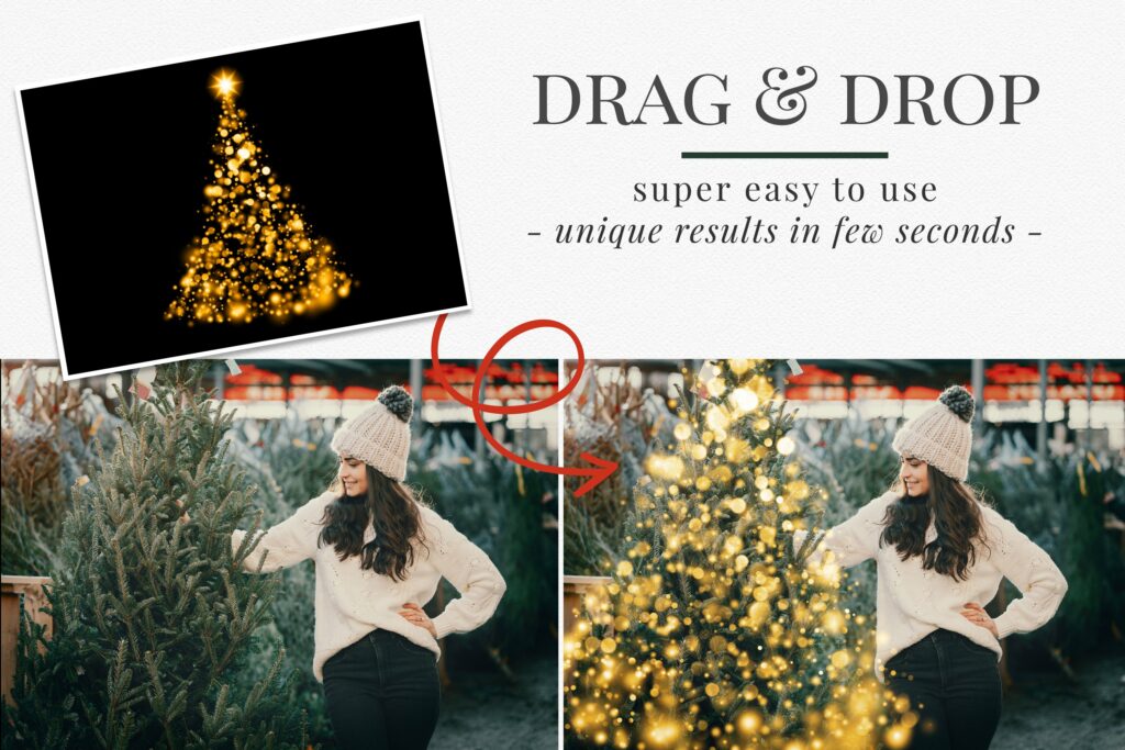Christmas Trees photo overlays – MasterBundles