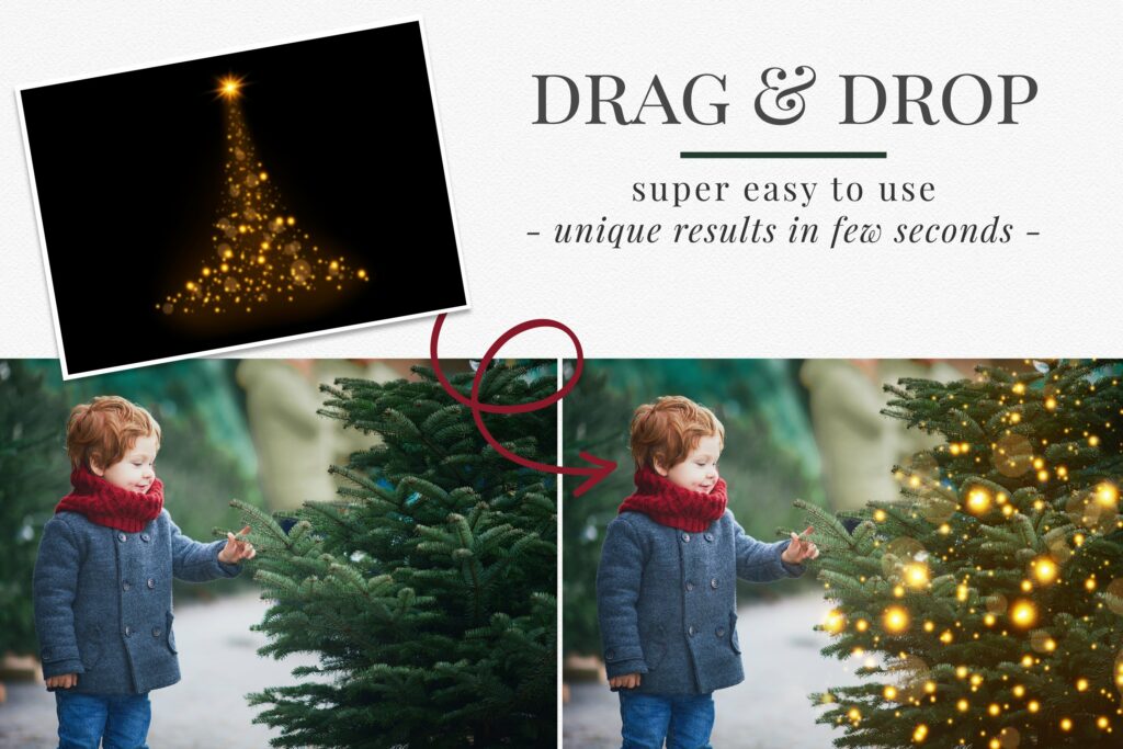 Christmas Trees photo overlays – MasterBundles