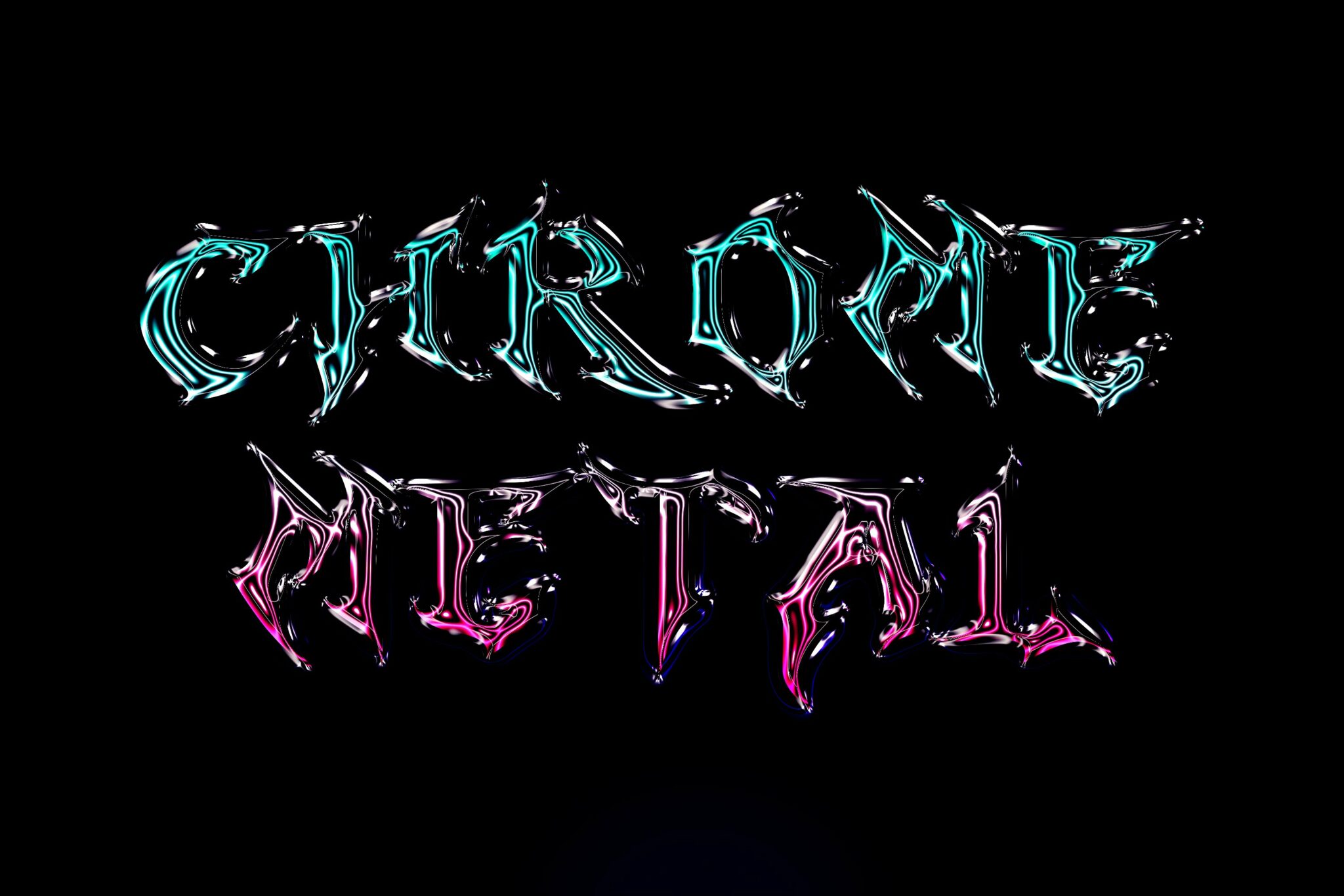 Chrome Text Styles – MasterBundles