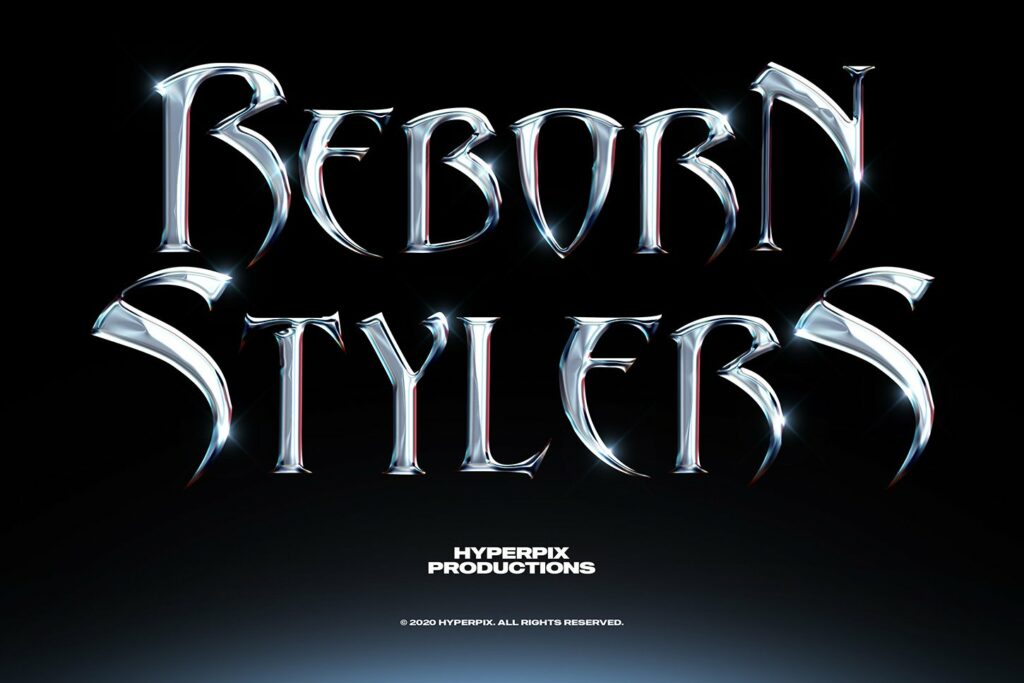 Chrome Text Styles Vol.2 – MasterBundles