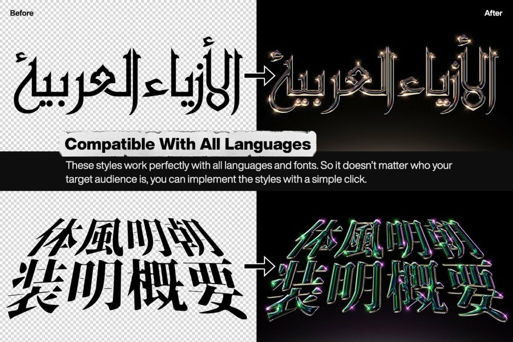 Chrome Text Styles Vol.4 – MasterBundles