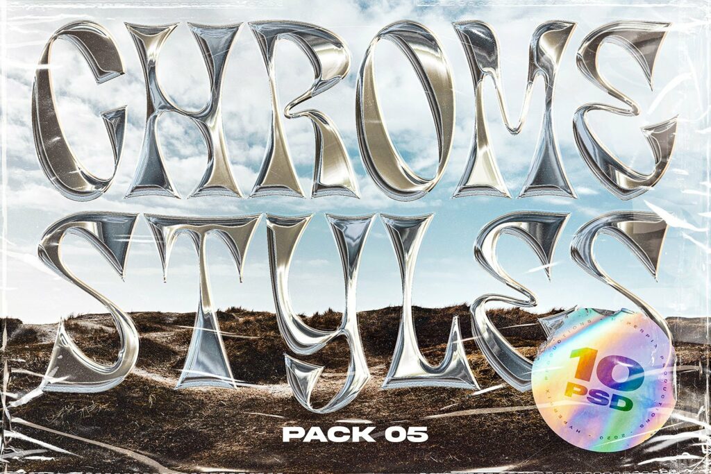 Chrome Text Styles Vol.5 – MasterBundles