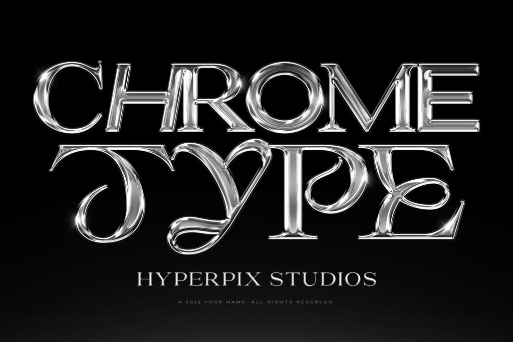 Chrome Text Effects Vol.6 – MasterBundles