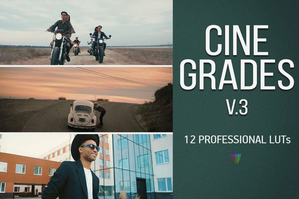 CineGrades LUTs v.3 – Cinematic LUTs – MasterBundles