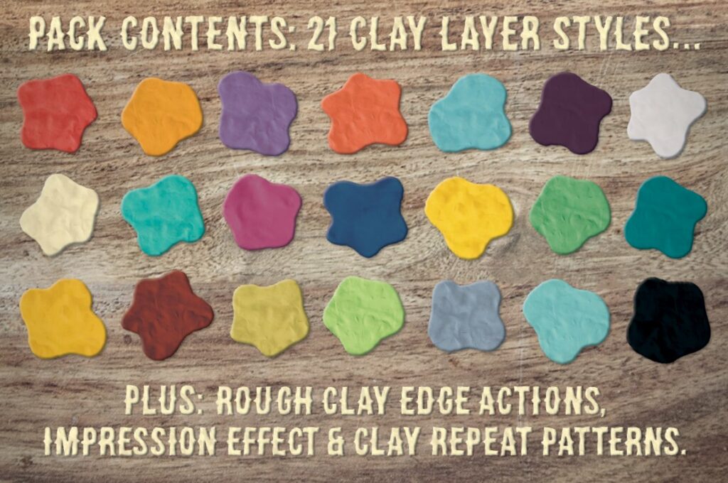 Digital Clay- Layer Styles & More – MasterBundles