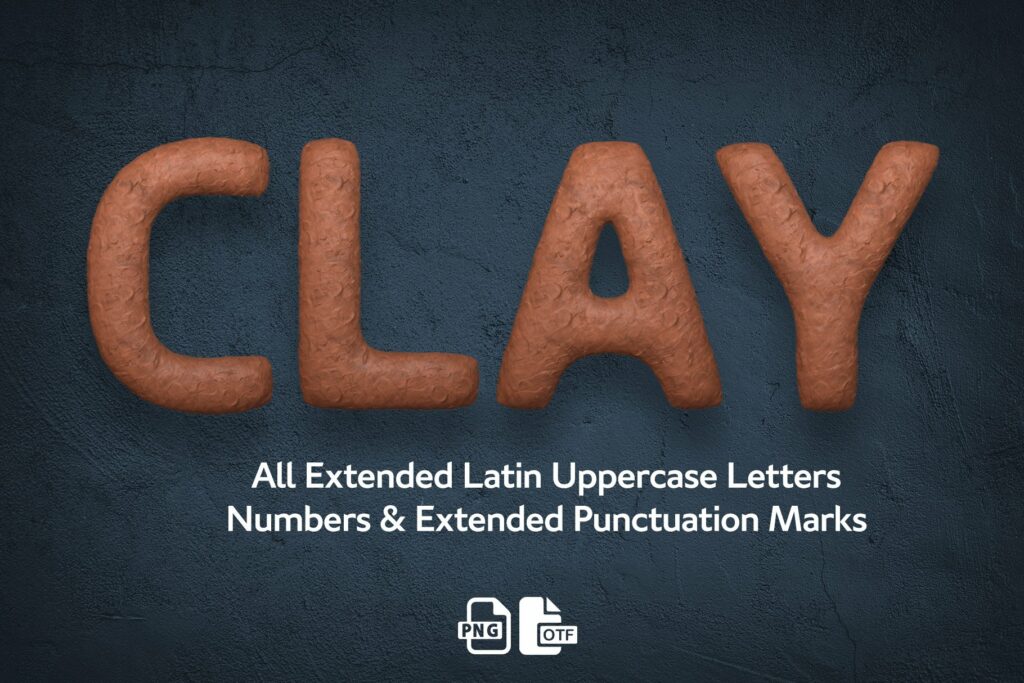 Ms Clay Bitmap Font & PNGs – MasterBundles