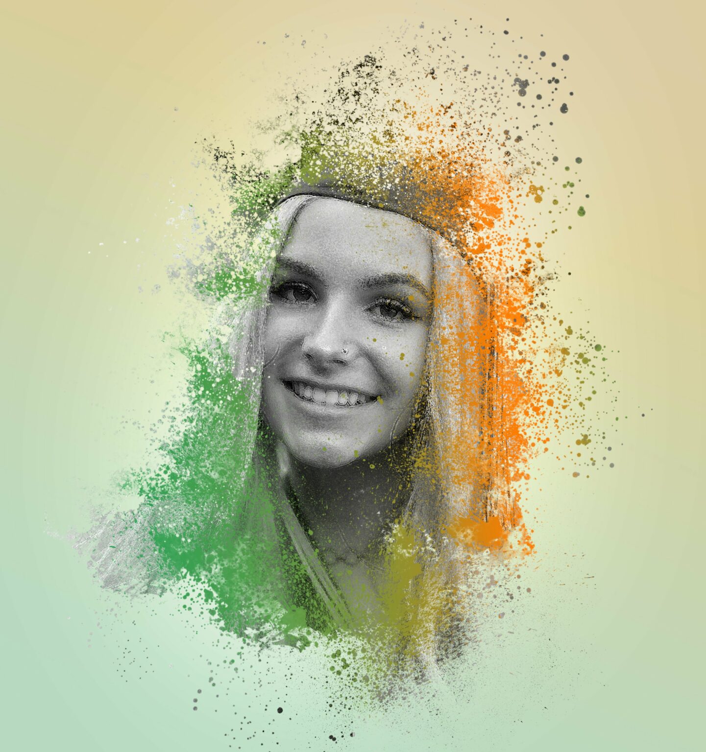 Colored Splash Photoshop Action – MasterBundles