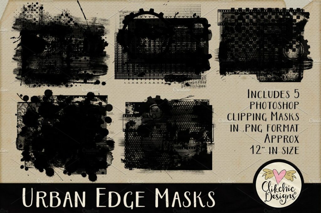 Urban Edge Photoshop Clipping Masks – MasterBundles