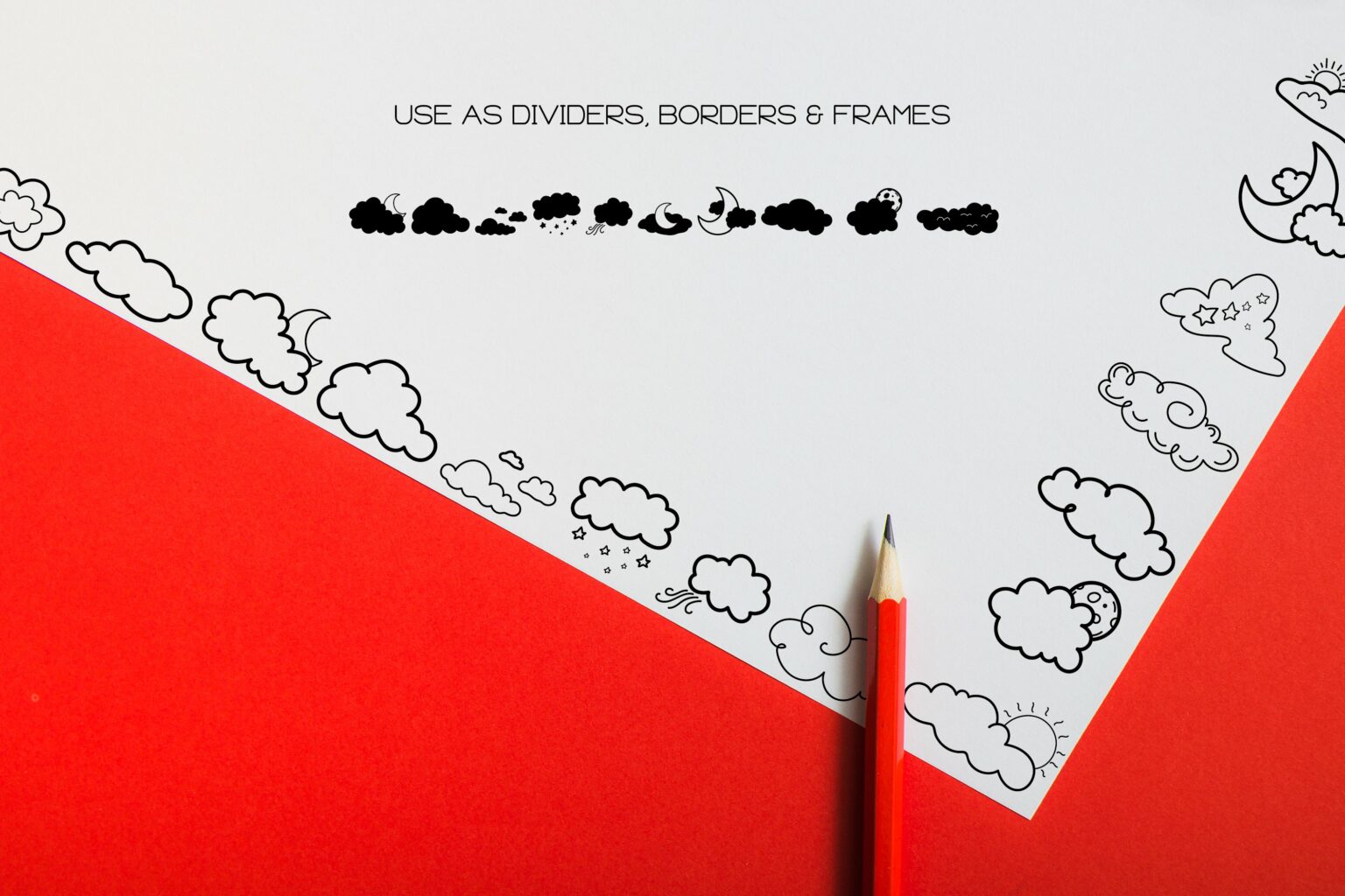 Cloudy Doodles - Dingbats Font – MasterBundles