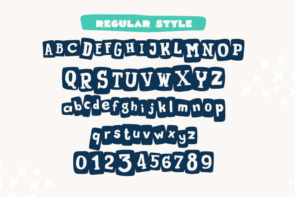 New Collage colored font – MasterBundles