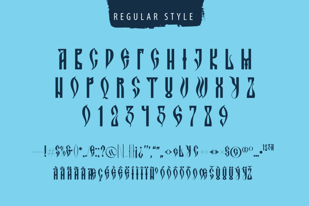Northern Monk blackletter font – MasterBundles
