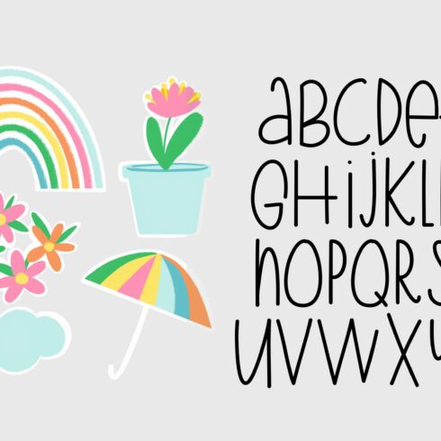 Summer Bucket Font + Doodle Stickers – MasterBundles