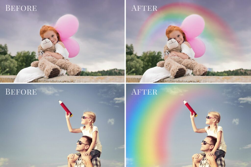 Happy Rainbow Photo Overlays – MasterBundles