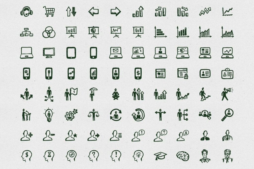 Busy Icons Font – MasterBundles