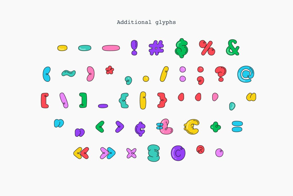 Bold Loop colored font – MasterBundles