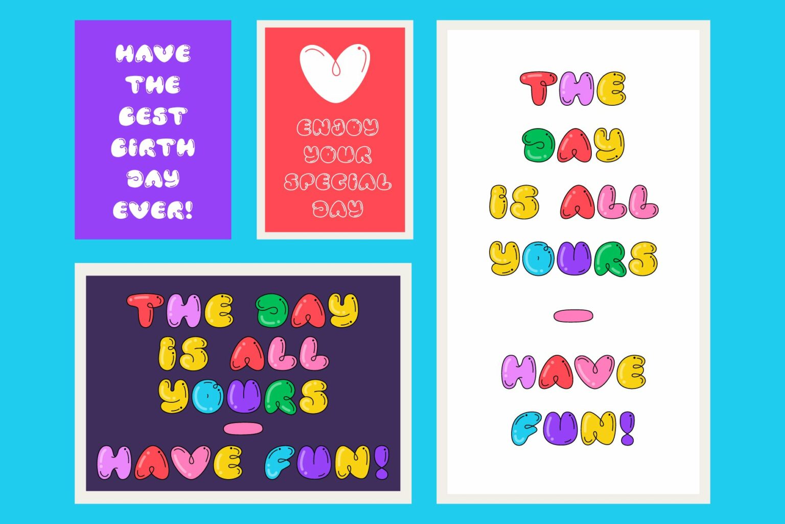 Bold Loop colored font – MasterBundles